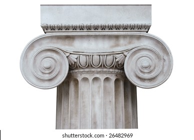 129 Ionic capital column scrolling Images, Stock Photos & Vectors ...
