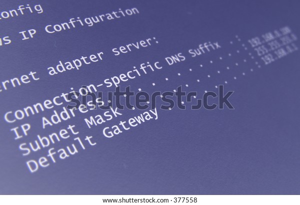 Ip Adress Stock Photo (Edit Now) 377558