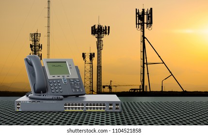 Ip Telephone Network Switch 24 Port Stock Photo 1104521858 | Shutterstock