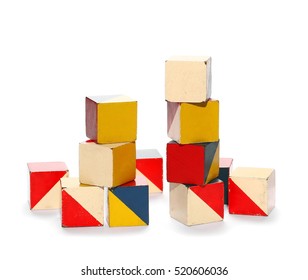 Iq Test Intelligence Old Cubes Color Stock Photo 520606036 | Shutterstock