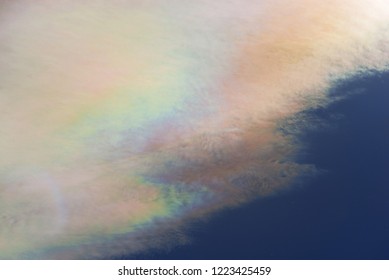 Iridescent Clouds Diffraction Phenomenon Stock Photo 1223425459 ...