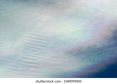 Iridescent Clouds Diffraction Phenomenon Sky Stock Photo 1589099005 ...