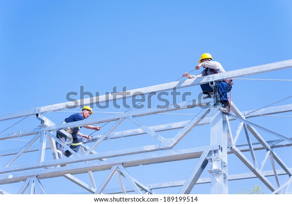 Iron Construction Assembling Team Work Stock Photo 189199514 | Shutterstock