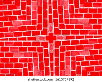 Irregular Brick Pattern Red Wall Texture Stock Photo 1610757892 ...