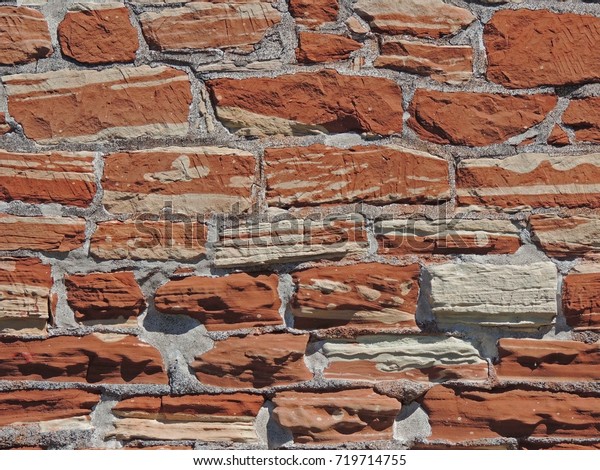 Irregular Red Brick Wall Background Stock Photo 719714755 | Shutterstock