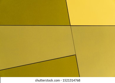 Irregular Shaped Multicoloured Cladding Panels Yellow Stock Photo ...