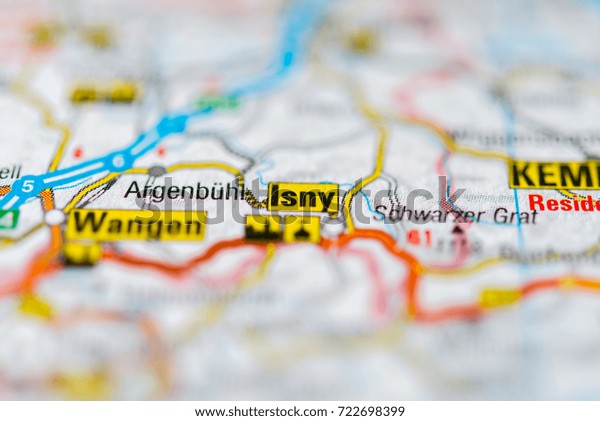 Isny On Map Stock Photo 722698399 | Shutterstock