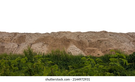 Isolate Landscape Large Heaps Sandy Soil Stock Photo 2144972931 ...