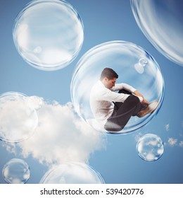 5,440 Person inside a bubble Images, Stock Photos & Vectors | Shutterstock