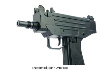 Uzi Mini Machine Gun Isolated On Stock Photo (Edit Now) 29395972
