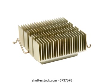 Isolated Close Computer Chip Heat Sink Stock Photo (Edit Now) 6737698