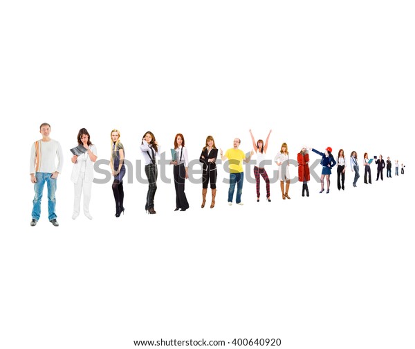 Isolated Groups Standing Together Stock Photo 400640920 | Shutterstock