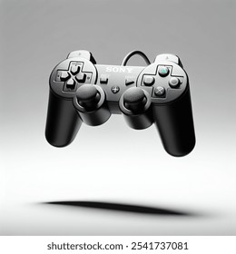 Meallic Video Game Controller Blank Background AI-generated image ...