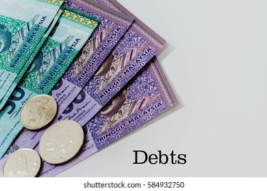 Isolated Malaysian Ringgit White Background Financial Stock Photo ...