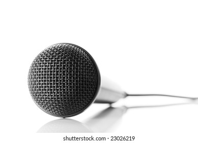 Isolated Microphone Reflection Stock Photo 23026219 | Shutterstock
