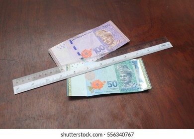 Isolated Ringgit Malaysia Measuring Ruler Stock Photo (Edit Now) 556340767