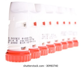 Isolated Stack White Inhalers Foto stock 30983740 | Shutterstock