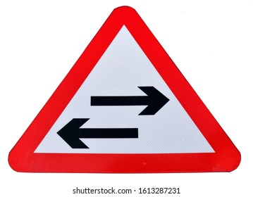 Twoway Sign Arrows Pointing Opposite Directions Stock Photo (Edit Now ...