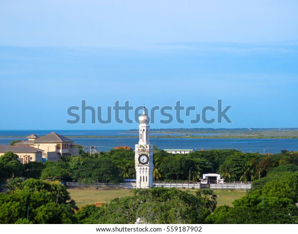 Jaffna Clock Tower Landscape View Indian Stock Photo (Edit Now) 559187902