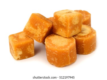 Palm Sugar Jaggery Isolated On White Stock Photo 522658486 | Shutterstock