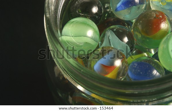 Jar Marbles Stock Photo (Edit Now) 153464