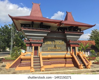 Jawa Tengah Central Java Border Pillar Stock Photo 1492150271 ...