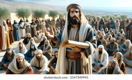 Biblical Image Jesus Speaking AI-generated image 2539678845 | Shutterstock