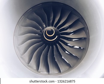 Close View Jet Engine Turbine Stock Photo 1254668653 | Shutterstock
