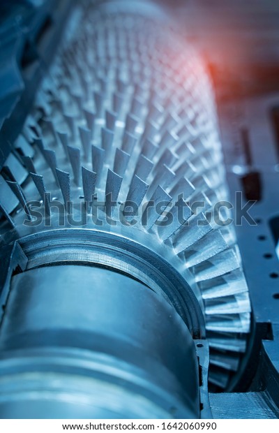 Jet Engine Internal Structure Hydraulic Aircraft Stock Photo 1642060990 ...
