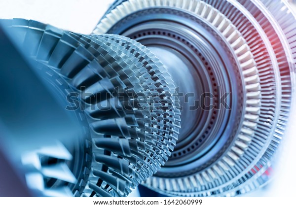 Jet Engine Internal Structure Hydraulic Aircraft Stock Photo 1642060999 ...