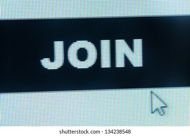 Join Word Cursor On Computer Monitor Stock Photo 134238548 | Shutterstock