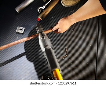Jointer Cable Splice Catenary Cable Wire Foto de stock 1235297611 ...