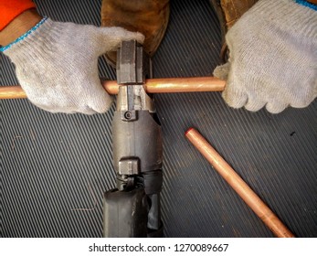 Jointer Cable Splice Catenary Cable Wire Foto stock 1270089667 ...