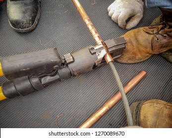 Jointer Cable Splice Catenary Cable Wire Stock Photo 1270089670 ...