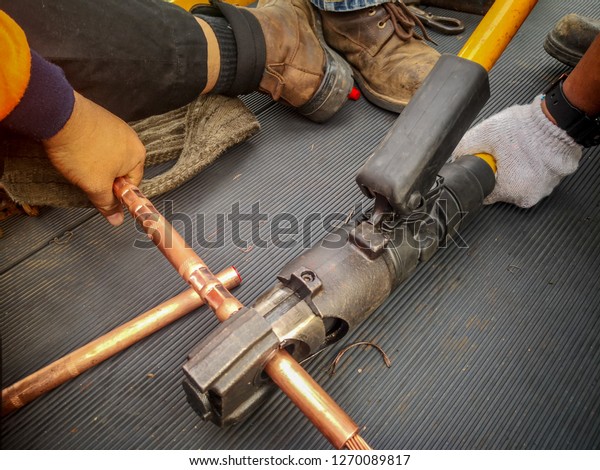 Jointer Cable Splice Catenary Cable Wire Stock Photo (Edit Now) 1270089817