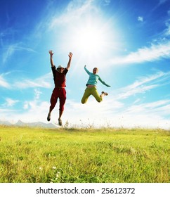 Happy People Field Stock Photo 79844851 | Shutterstock