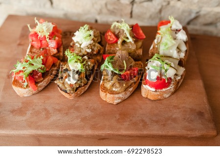 Kanape Vegetables Stock Photo (Edit Now) 692298523 - Shutterstock