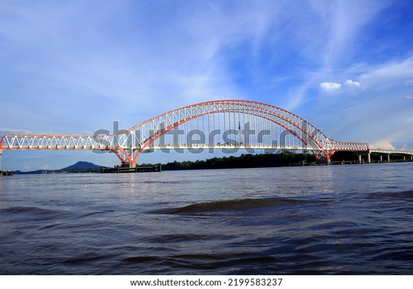 Kapuas Tayan Bridge Longest River Bridge Stock Photo 2199583237 ... Kapuas Tayan Bridge Longest River Bridge Stock Photo 2199583237 ...