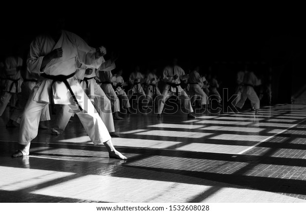 Стоковая фотография 1532608028: Karatedo Background Image Space Text ...