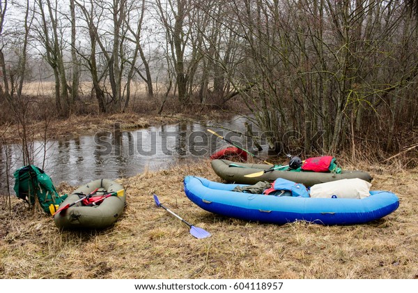 Kayaking Lithuania Stock Photo (Edit Now) 604118957