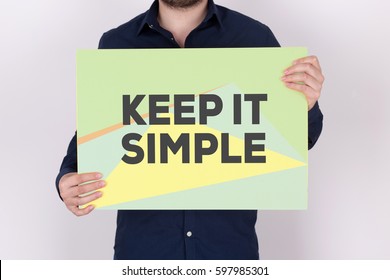 Keep Simple Concept Stock Photo 597985301 | Shutterstock