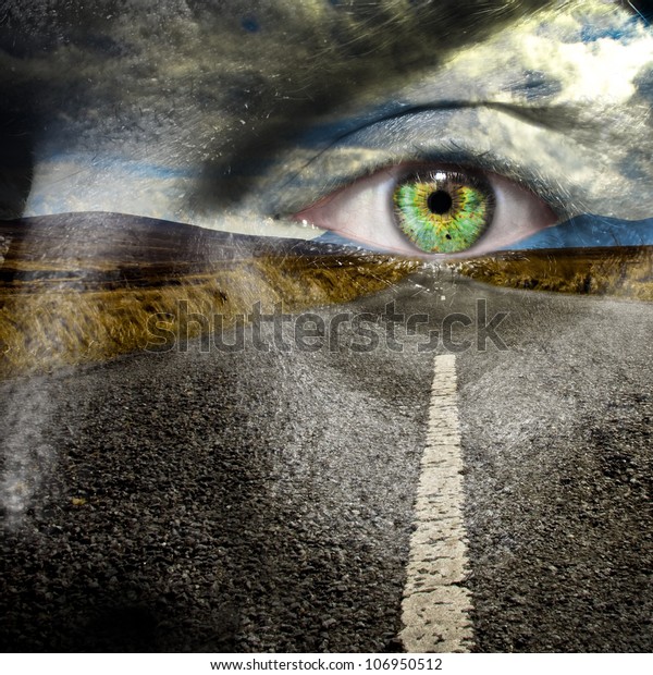 Keep Your Eye On Road Maximum Stock Photo (Edit Now) 106950512