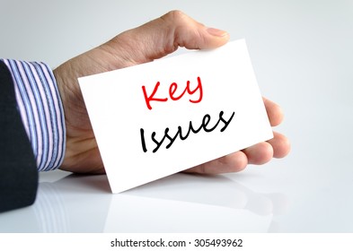 Key Issues Text Concept Isolated Over Stock Photo (Edit Now) 305493962