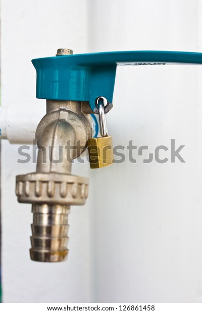 Key Lock Water Valve Stock Photo 126861458 | Shutterstock