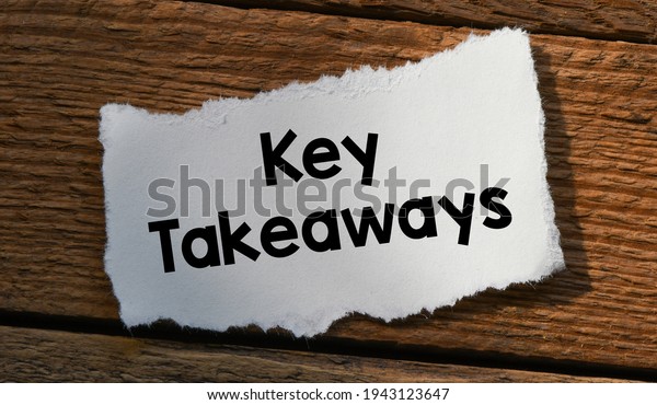 Key Takeaways Text Written On Small Stock Photo 1943123647 | Shutterstock