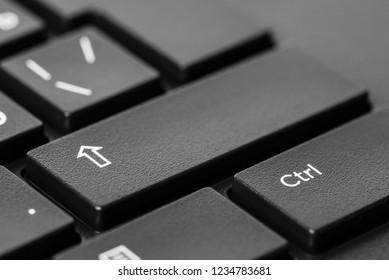 Keyboard Closeup Shift Ctrl Keys Technology Stock Photo 1234783681 ...