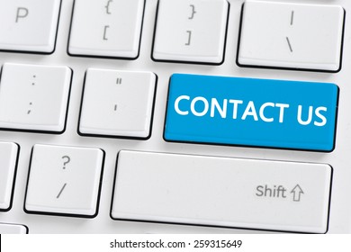 Keyboard Contact Us Button Computer Keyboard Stock Photo 259315649 ...