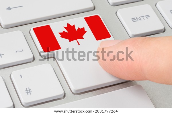 Keyboard Labeled Button Flag Canada Stock Photo 2031797264 | Shutterstock
