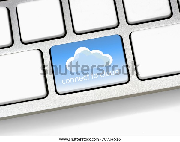 Keyboard Layout Cloud Computing Stock Photo 90904616 | Shutterstock