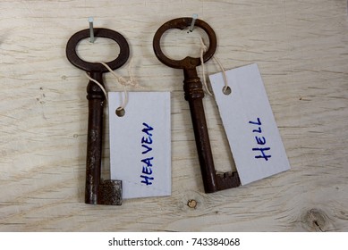 Keys Hell Heaven Stock Photo 743384068 | Shutterstock
